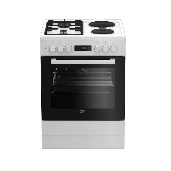 Beko Kombinovani šporet FBE64320WDN, 2 ringle, 2 gorionika, 66l, Beli