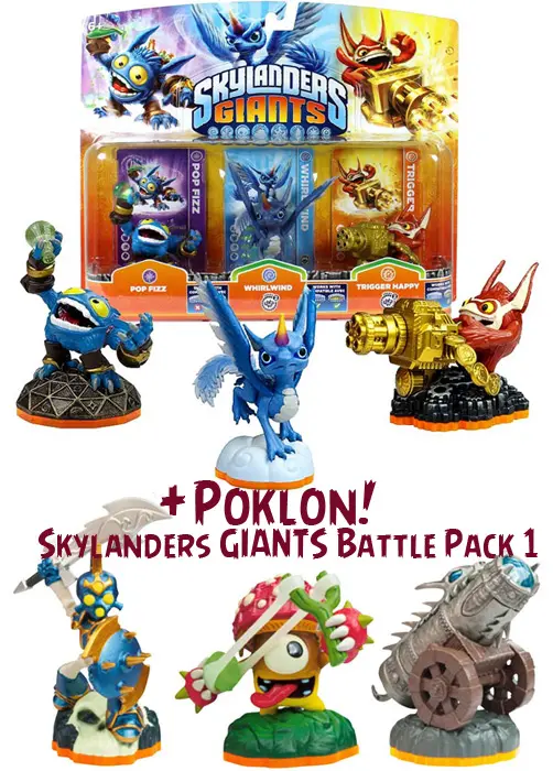 Skylanders GIANTS Triple Pack A + poklon Battle Pack 1 016733+016766