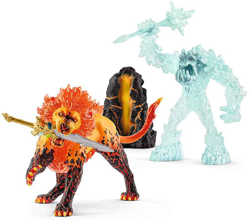 Schleich Figure Eldrador - Čudovište mraza protiv vatrenog lava 42455