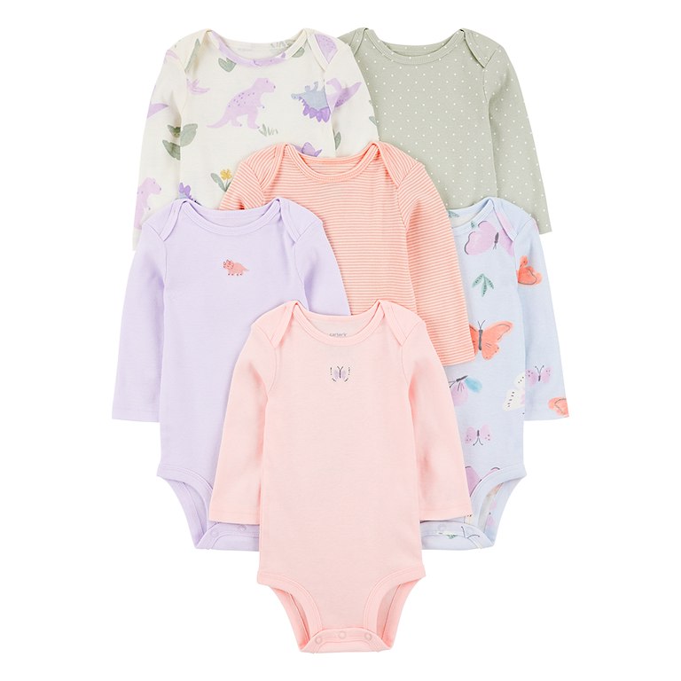 Carter's bodi za bebe devojčice - set od 6 kom. BZ251T370110
