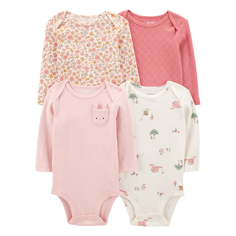 Carter's bodi za bebe devojčice - set od 4 kom. BZ251T166710