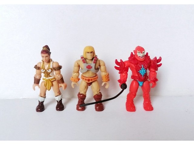 MOTU blocks He-Man, Masters 3x mini figurice (Set 3)