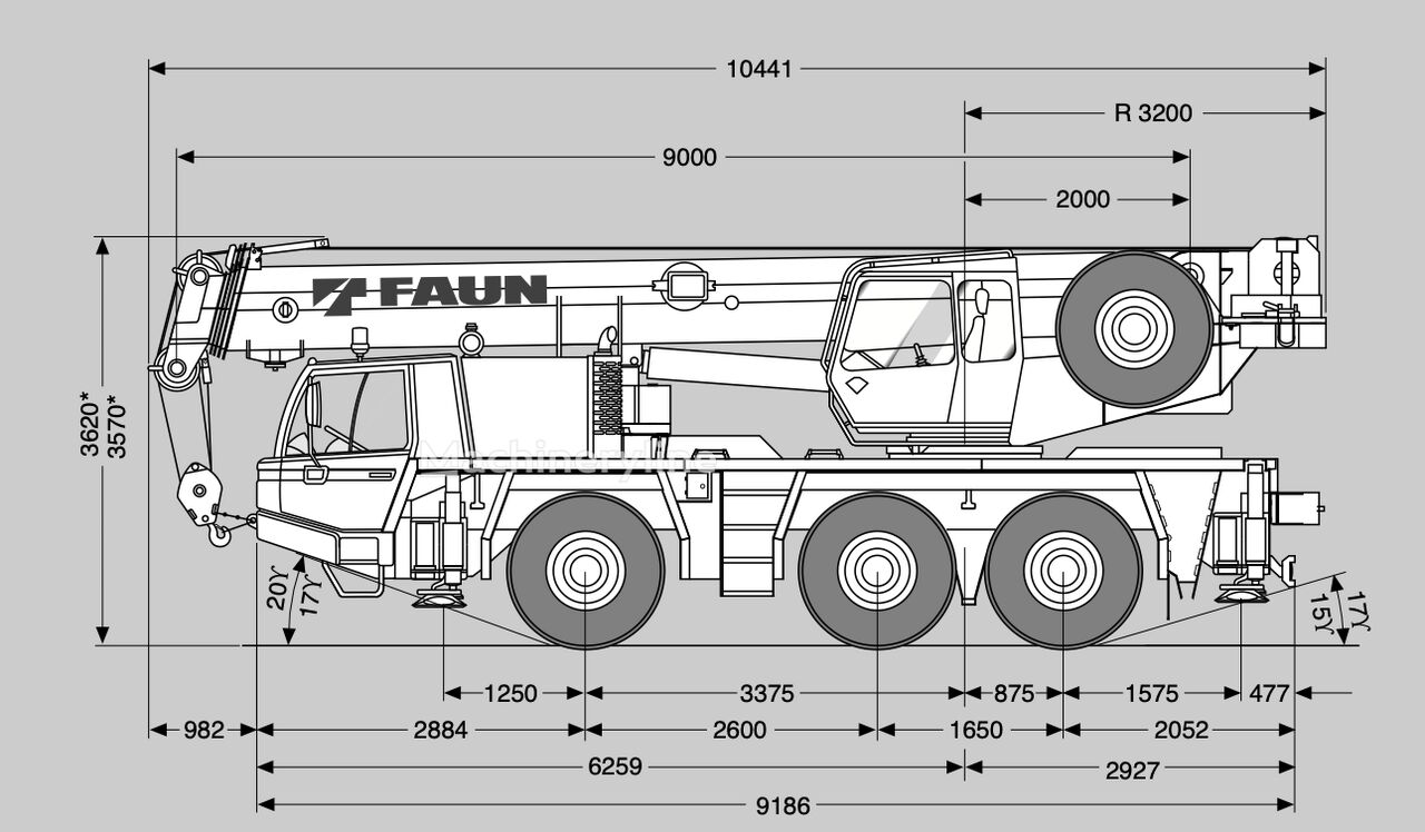 FAUN ATF 45-3 dizalica za sve terene