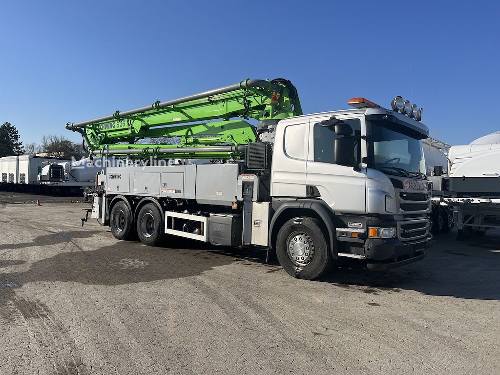 Schwing S36X- P2023 na šasiji Scania P410 pumpa za beton