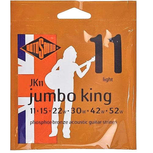 Žice za akustičnu gitaru Rotosound Jumbo King JK11 011-052 11-15-22-30-42-52 Light