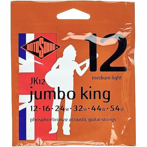 Žice za akustičnu gitaru Rotosound Jumbo King JK12 12-16-24-32-44-54 medium light