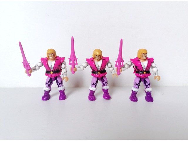 MOTU blocks He-Man, Masters 3x mini figurice (Set 1)