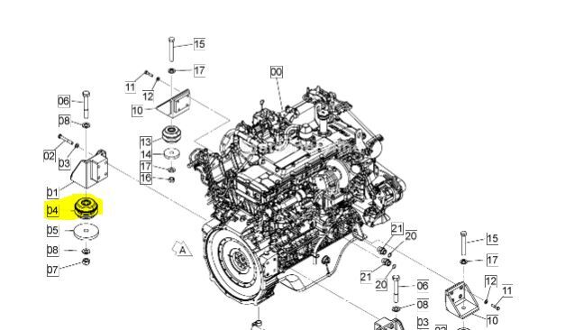 Hitachi 4700232 konzola motora za bagera