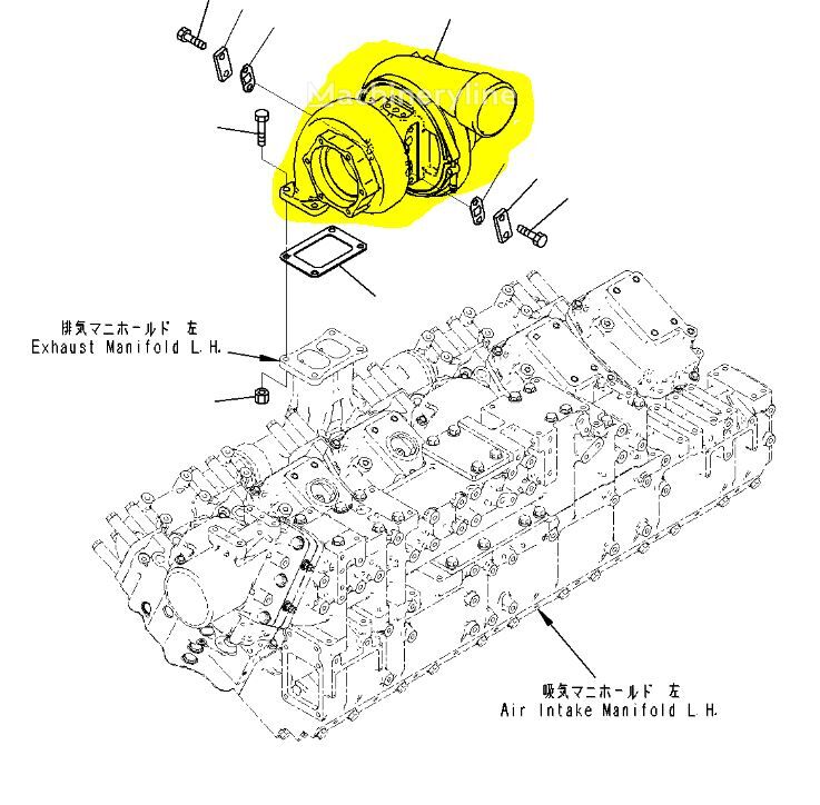 Komatsu 6505-67-5220 6505675220 turbokompresor za prednjeg utovarivača