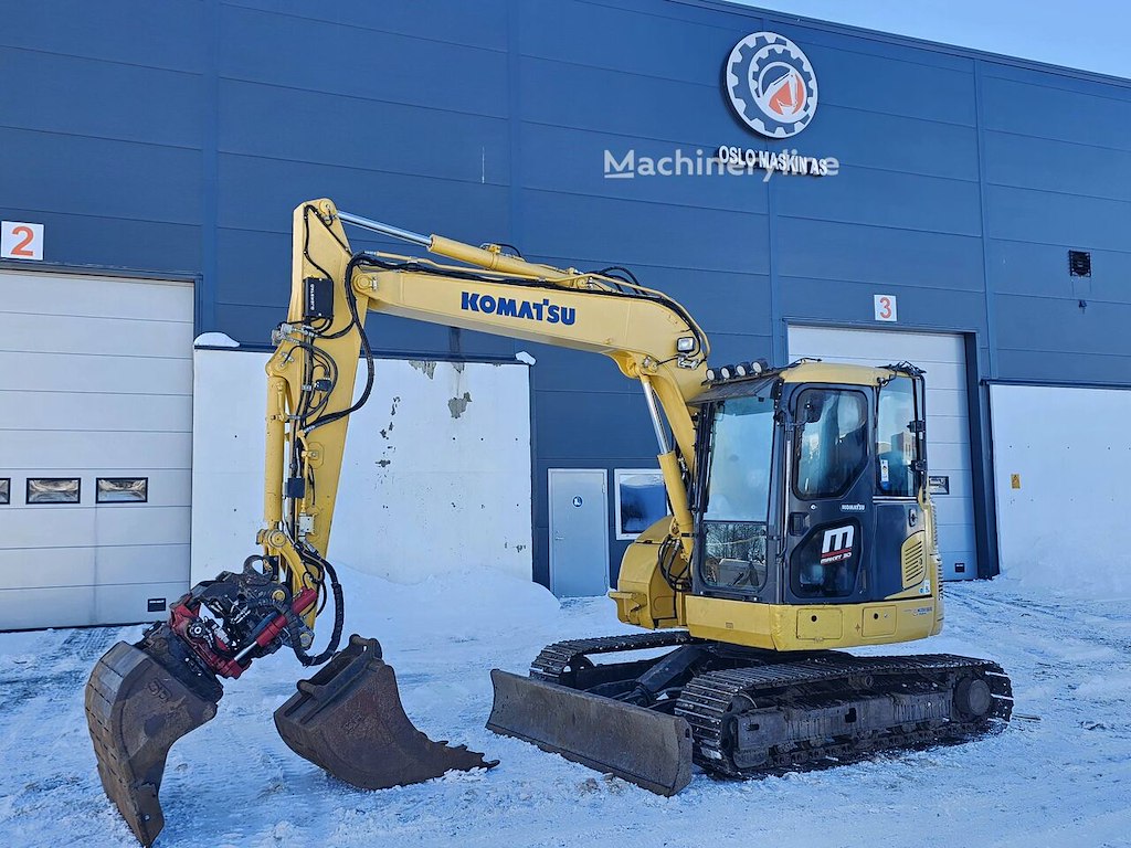 Komatsu PC78US-10, Rototilt, 2 Buckets, Central lubrication. mini bager