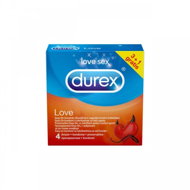Durex Love – Kondomi za prirodan osećaj i udobnost (4 kom)