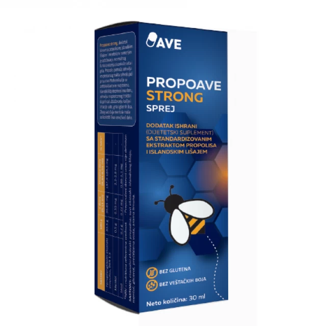 PROPOAVE STRONG SPREJ 30ML – Maksimalna snaga prirode kod jačih upala grla