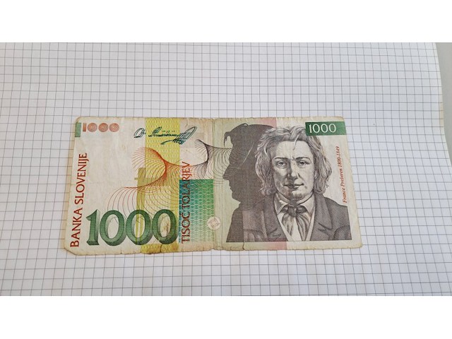 SLOVENIJA 1000 TOLARIJEV 1992 GODINA