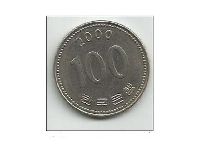 Juzna Koreja 100 won 2000.