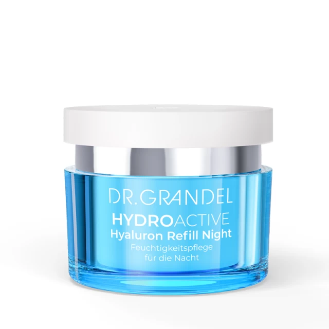 DR. GRANDEL HYDRO ACTIVE HYALURON REFILL NIGHT – Noćna krema za intenzivnu hidrataciju i popunjavanje bora (50 ml)