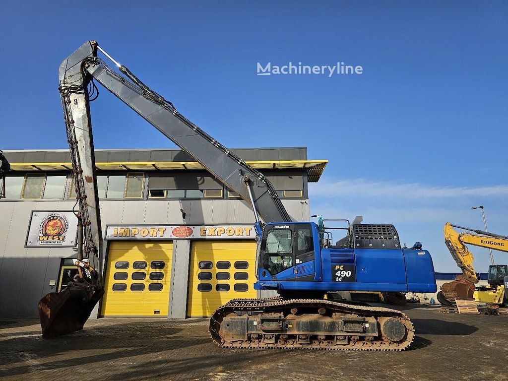 Komatsu PC490 Long Reach bager sa dugom strelom