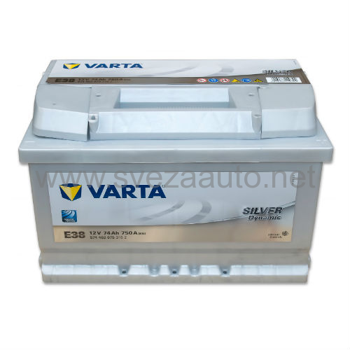Varta 12V 74Ah D+ Akumulator E38 Silver Dynamic
