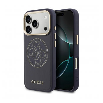 Maska Guess Perforated 4G MagSafe za iPhone 17 Pro tamno plava