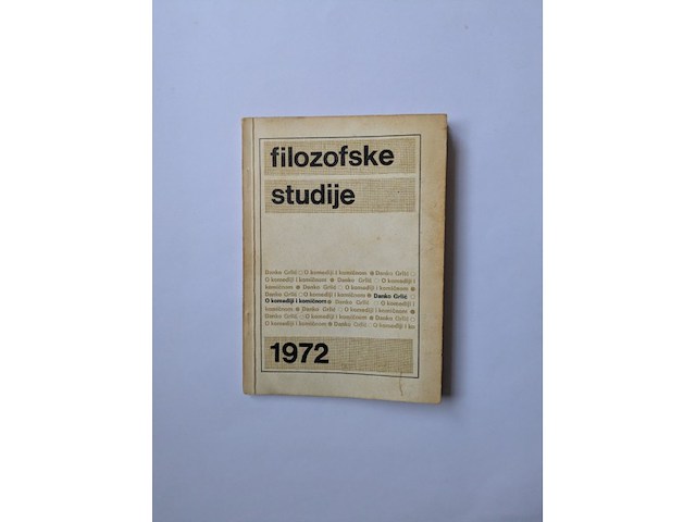 O komediji i komičnom (Filozofske studije): Danko Grlić