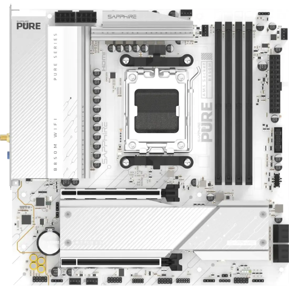 Sapphire PURE B850M WIFI AM5 DDR5 Micro ATX Matična ploča