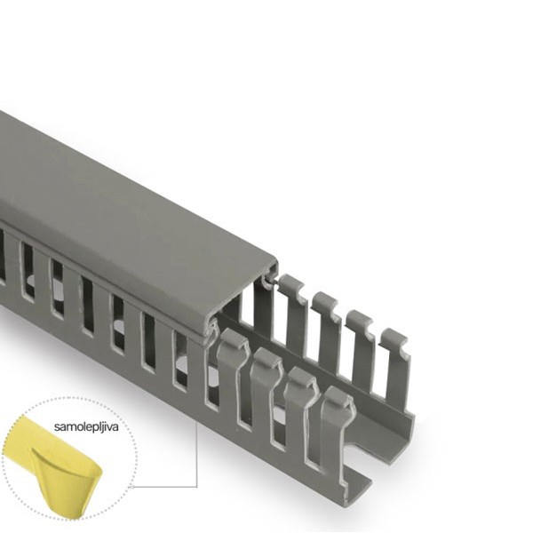 ŠLICOVANA SAMOLEPLJIVA 40x60 KANALICA SIVA