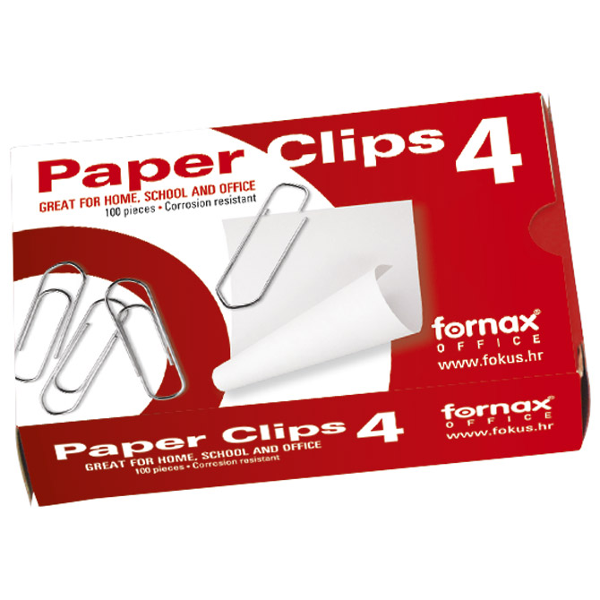 Spajalice br.4 pk100 Fornax 24778 nikl