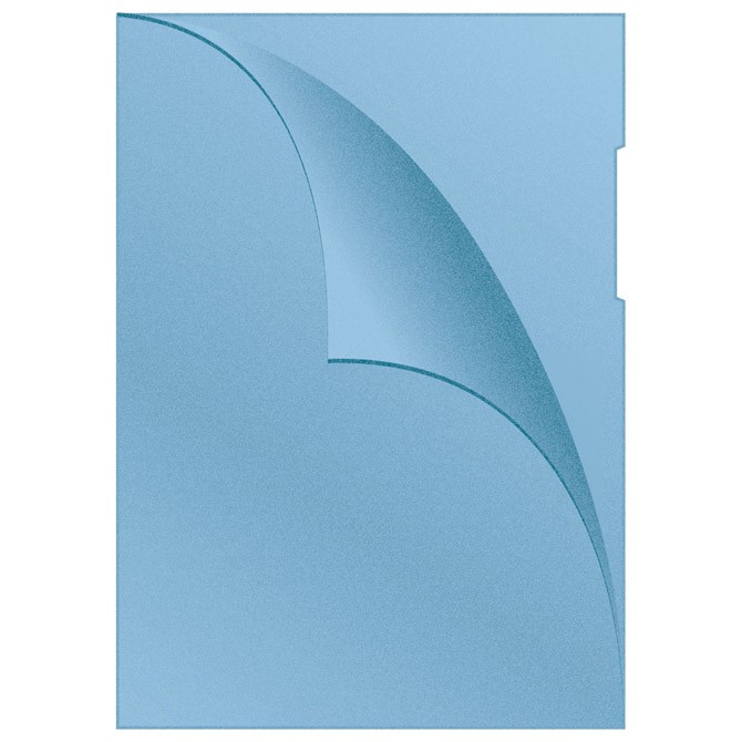 Fascikla "L" u boji 120my pp A4 mat pk100 Q-Connect Donau KF00307 plava
