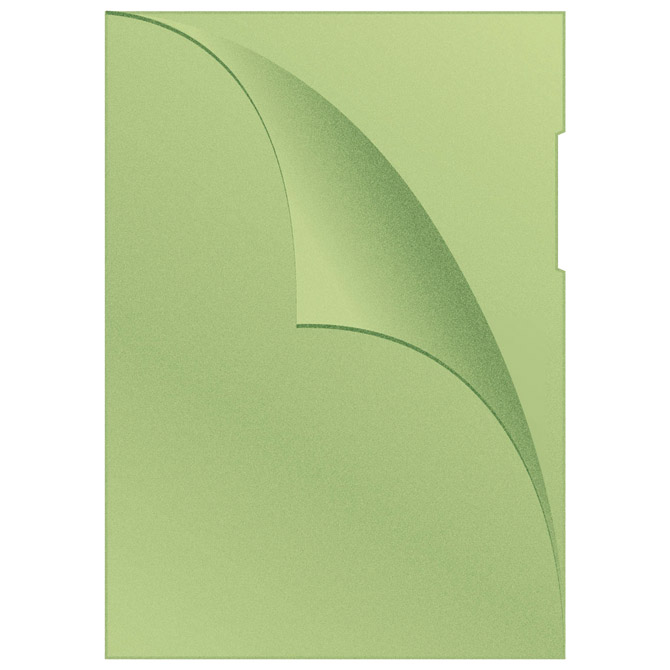 Fascikla "L" u boji 120my pp A4 mat pk100 Q-Connect Donau KF00309 zelena