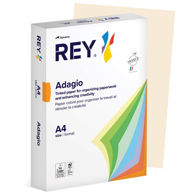 Papir Copy Rey Adagio A4 80g pk500 Sylvamo 93 krem (ivory)