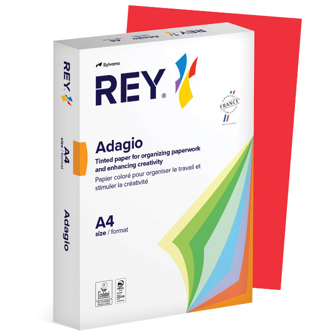Papir Copy Rey Adagio A4 80g pk500 Sylvamo 22 crveni (red)
