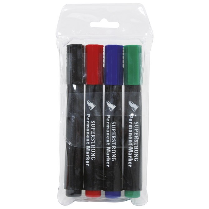 Marker permanentni 1,5-3mm okrugli vrh pk4 FORoffice 17912 blister