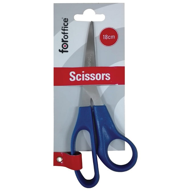 Makaze kancelarijske 18cm FORoffice 3245 plave blister