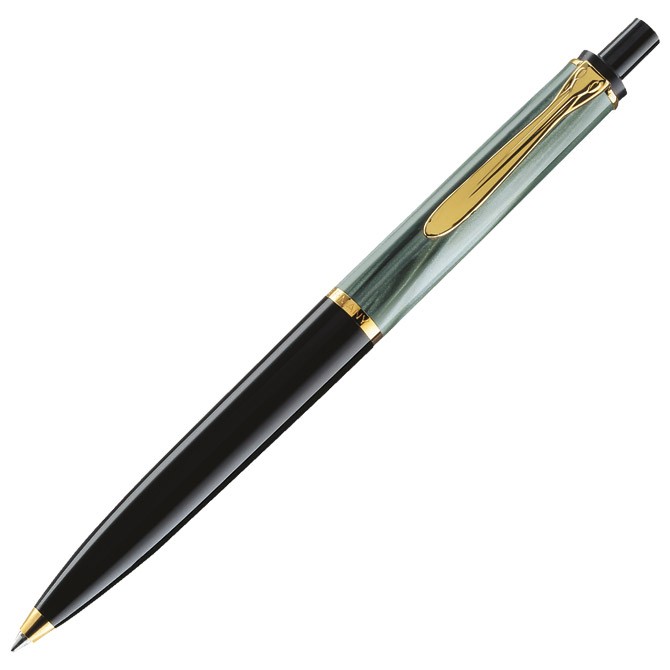 Olovka hemijska Classic K200+poklon kutija G30 Green-Marbled Pelikan 996694 mermerno zelena-crna