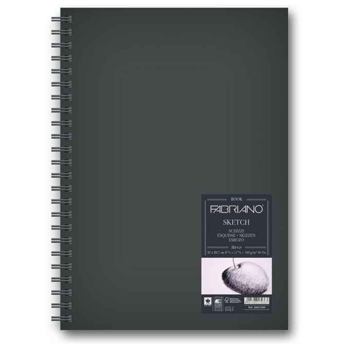 Blok Sketch book spirala 15x15cm 80L 110g Fabriano 28001515