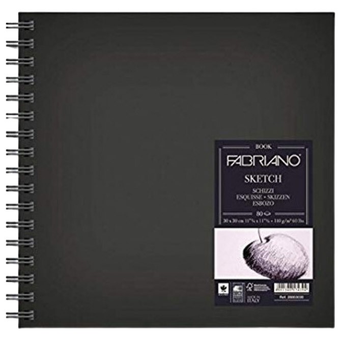 Blok sketch book spirala 30x30cm 80L 110g Fabriano 28003030