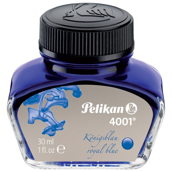 Tinta za nalivpero bočica 30ml 4001 Pelikan 301010 plava (royal blue)