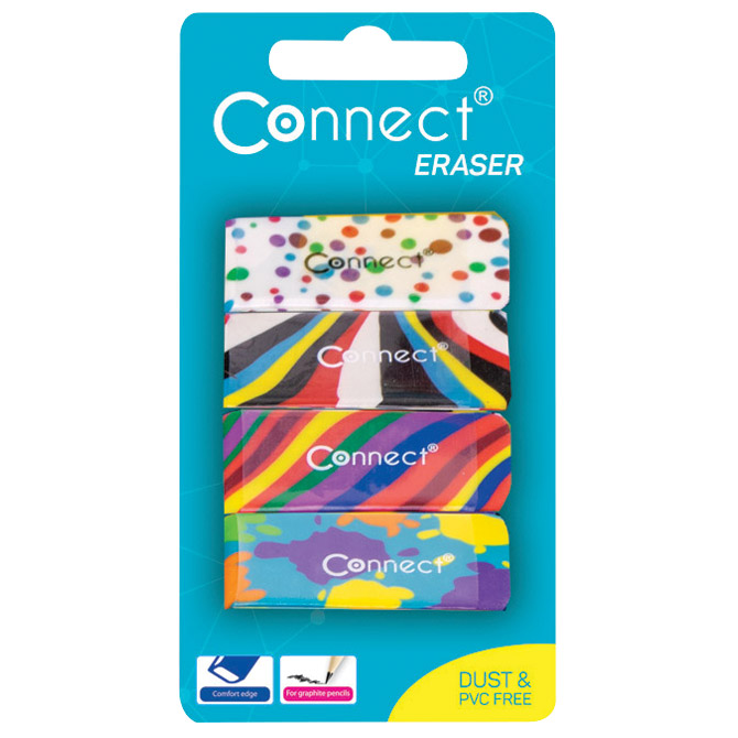 Gumica sintetička Multicolour pk4 Connect 45161 blister