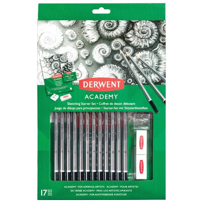 Set Olovka grafitna 5H-6B+pribor Academy Derwent 2305679 blister!!