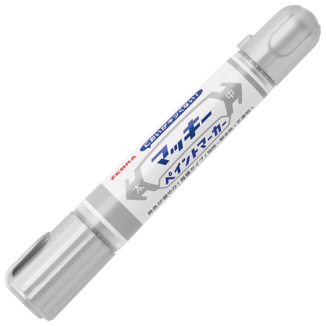 Marker uljani 2/8mm obostrani kosi/okrugli vrh Mckie Paint Zebra 57559 srebrni