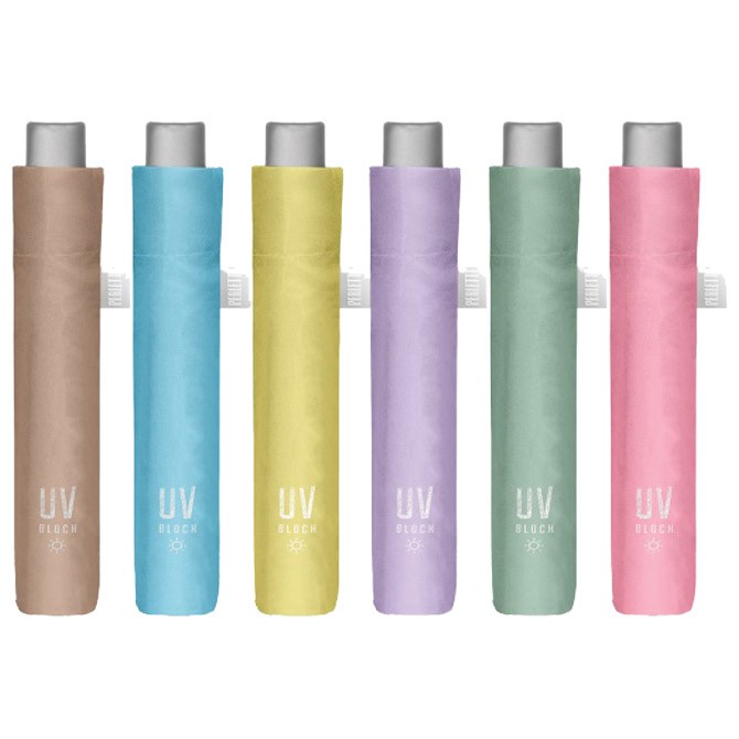 Kišobran ručni sklopivi (RAIN&SUN) Extra Slim UV50+ Time Perletti 26409 pastelno sortirano