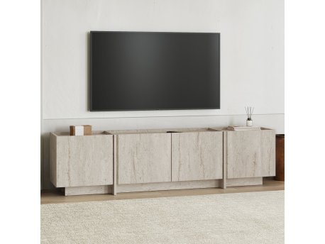 HANAH HOME Polica za TV Lowen Travertine