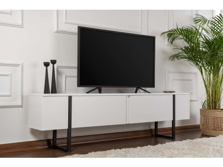HANAH HOME Polica za TV Serenity White Black