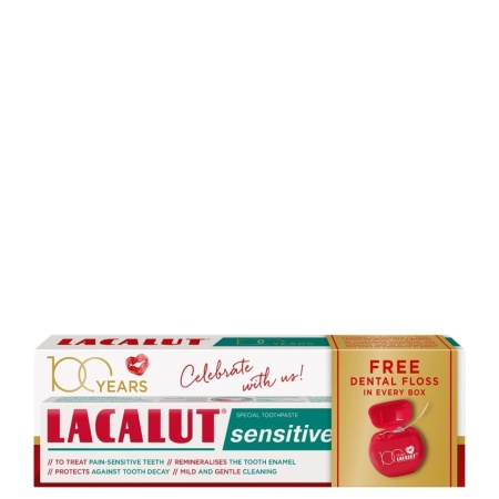 Lacalut Sensitive Pasta 75ml + GRATIS Konac za Zube