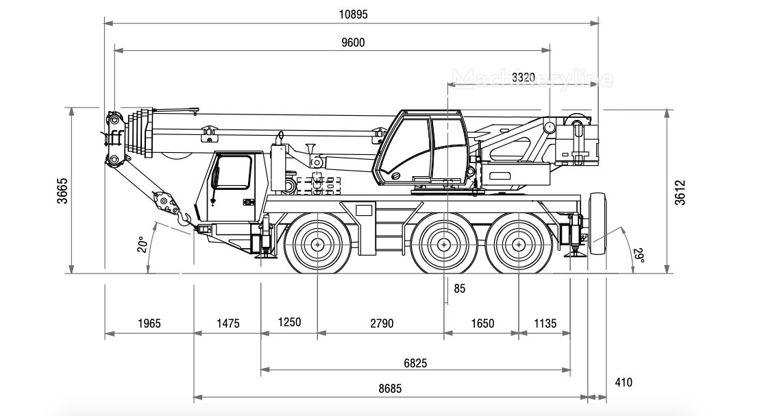 Grove GMK 3055 dizalica za sve terene