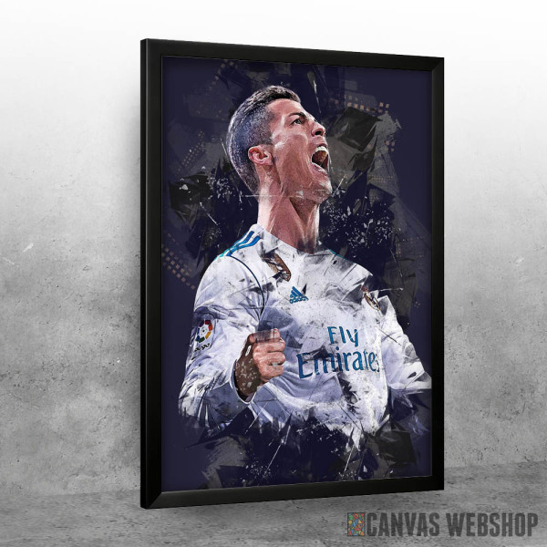 Cristiano Ronaldo celebrate abstract