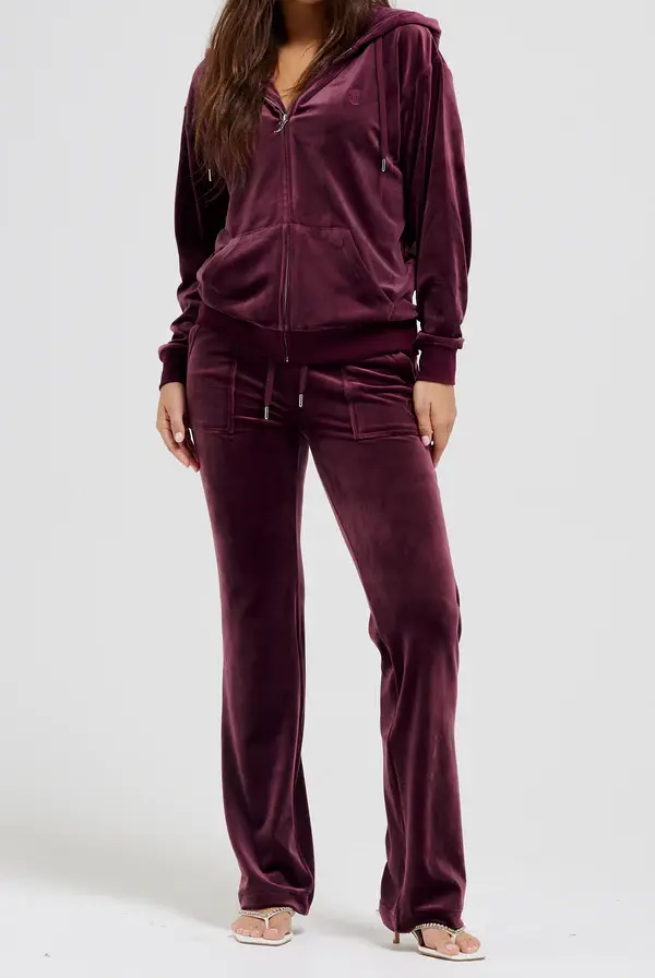 Juicy Couture Ženski donji deo trenerke Del Ray, Bordo