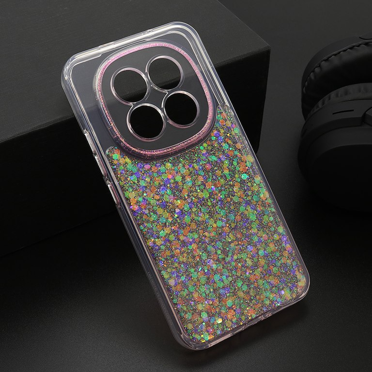 Futrola CRYSTAL GLOW za Xiaomi Redmi Note 15 5G roze (MS)