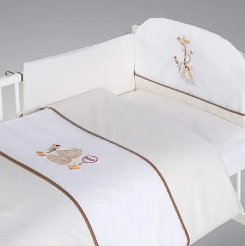 KLUPS Posteljina za bebe SET 5 delova GIRAFFE C-5/H173