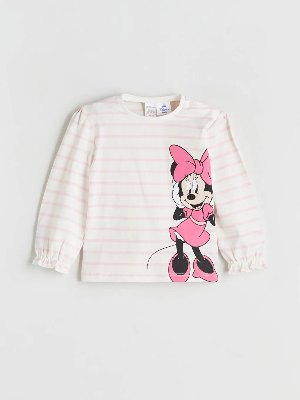 LCW baby Minnie Mouse Štampana Bluza Dugih Rukava I Helanke Za Bebu Devojčicu