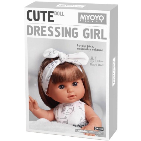 Lutka cute doll sa trakicom 38cm ( 1043755 )